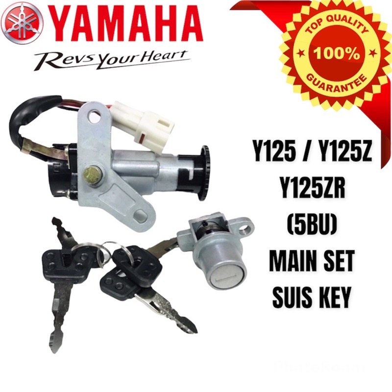 Yamaha KEY MAIN SWITCH SET SUISS KUNCI Y125/ Y125Z/ Y125ZR | Shopee ...