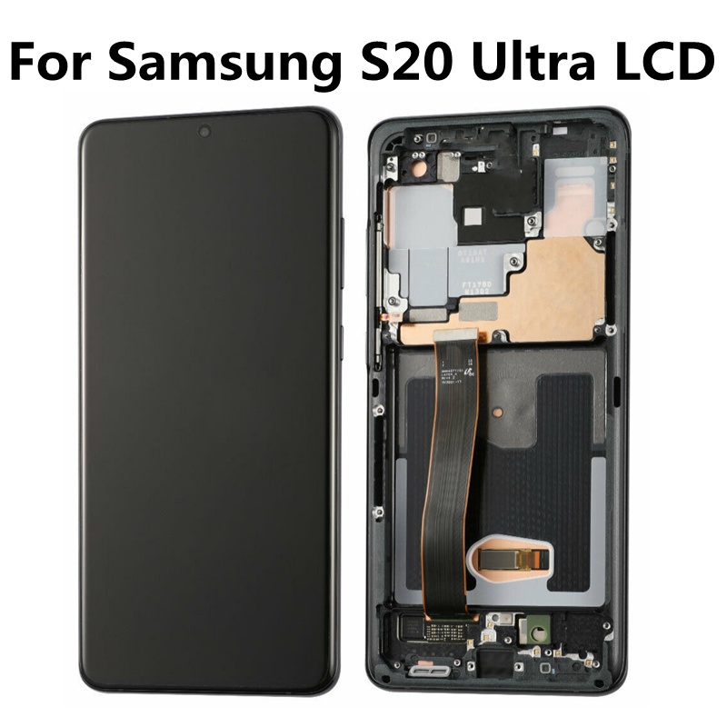 6.9 Tomato Super AMOLED จอแสดงผลหน ้ าจอสัมผัสสําหรับ Samsung Galaxy S20 Ultra G988 G988F G988B ...