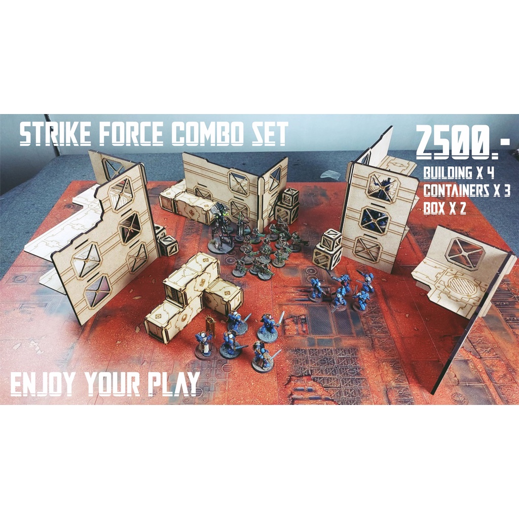Building Terrain MDF (spec 40k&killteam) STRIKE FORCE COMBO SET ...