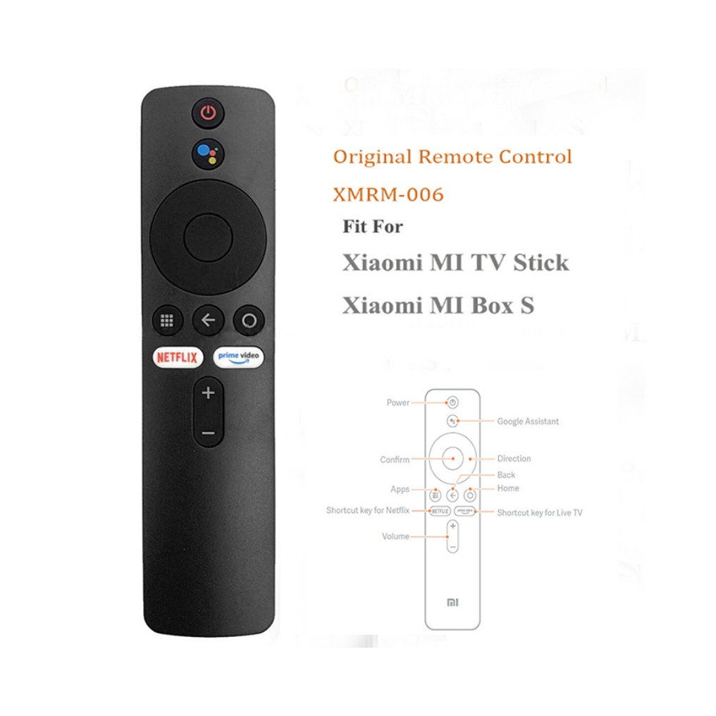 ระยะไกล Xiaomi Mi TV Box S 4K Android TV Google Cast Netflix IPTV Set ...