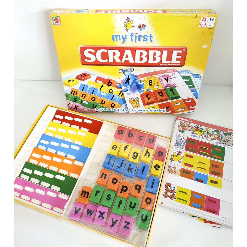 My First Scramble Board Game เกมส์ฝึกผสมคำศัพท์ภาษาอังกฤษ สำหรับเด็ก ...