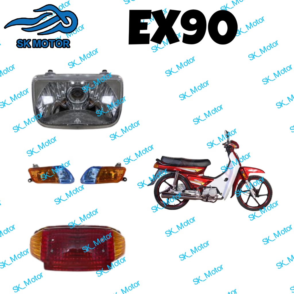 Demak EX90 EX 90 ไฟหน้า / ไฟท้าย / ไฟหน้า / ไฟหน้า ไฟหน้า ไฟท้าย ...