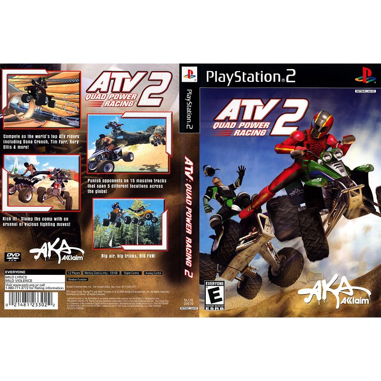 ATV QUAD POWER RACING 2 [PS2 US : DVD5 1 Disc] | Shopee Thailand