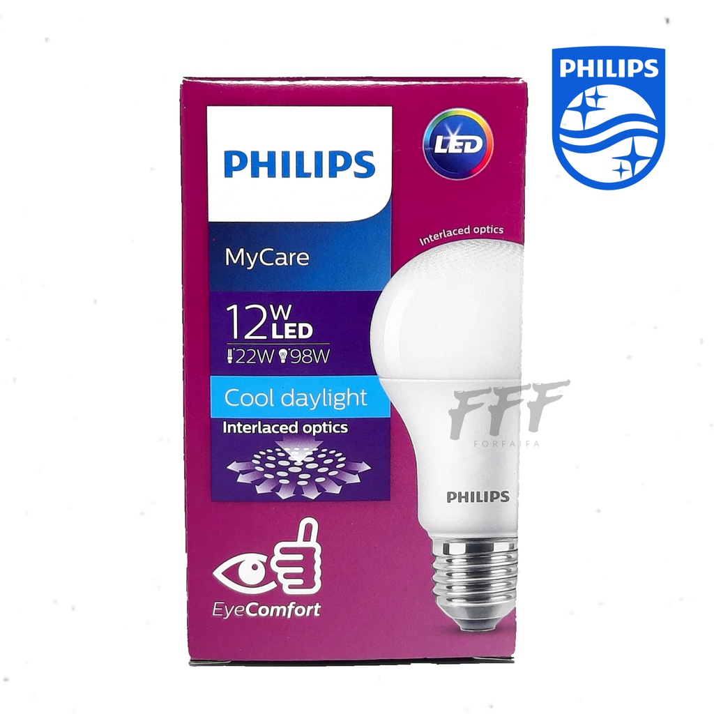 [PHILIPS] หลอดไฟ PHILIPS LED bulb MyCare ขนาด 12W E27 Daylight | Shopee Thailand
