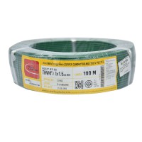 TUW สายไฟฟ้า THW (VSF) 1x1.5 sq.mm. (100 เมตร) | Shopee Thailand