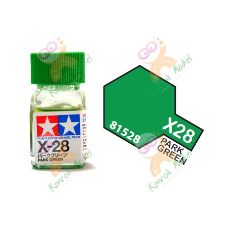 สีสูตรน้ำมัน Tamiya Enamel X28 Park Green 10ml | Shopee Thailand