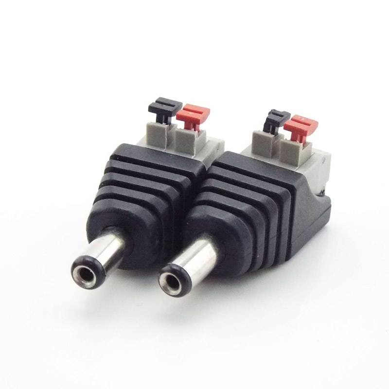 อะแดปเตอร์ปลั๊กแจ็คเชื่อมต่อเสียง DC RCA ตัวผู้ ตัวเมีย 5.5 มม. 2.1 มม. สําหรับแถบไฟ RGB LED ...