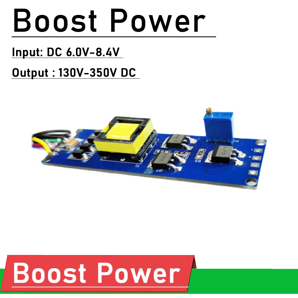 DC-DC Boost Converter Power Module 7.4V Step up to 130V-350V 200V 300V ...