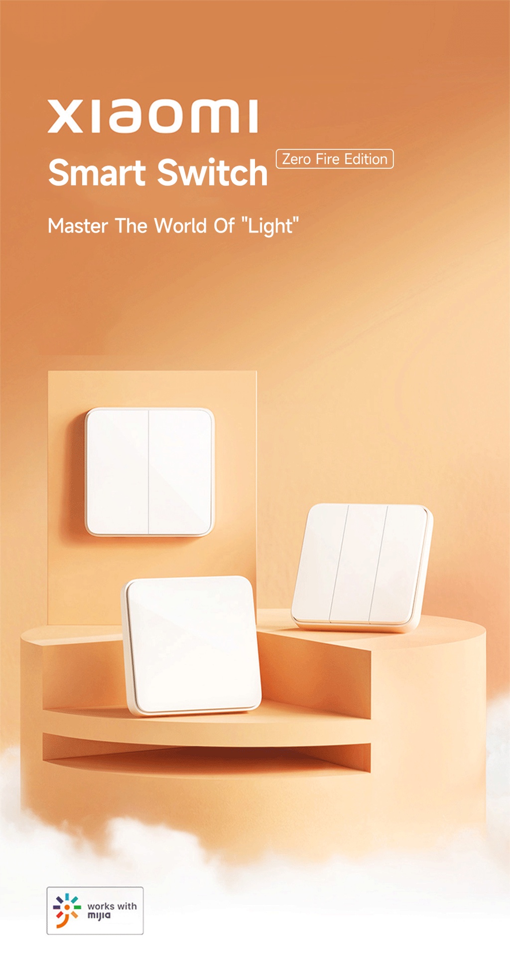 Xiaomi Mijia Smart Wall Switch Zero Fire Edition รีเลย์ป้องกันไฟกระชาก ...