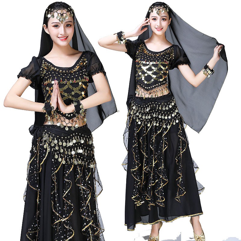 Belly DANCE ARABIAN TAMBORDIN SMACHI DANCE COSTUME SET PRINCESS JASMINE ...