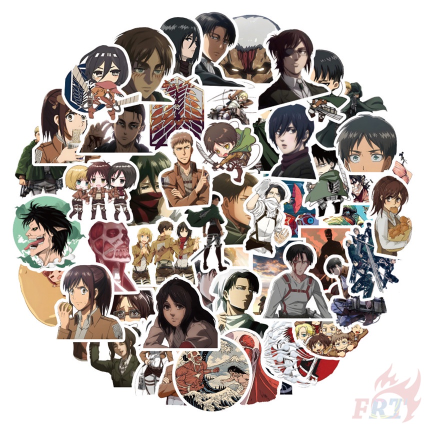 Attack on Titan Stickers 60Pcs/Set DIY Fashion Decals Doodle Stickers ...
