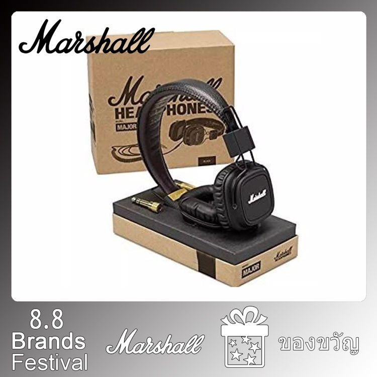 ชุดหูฟังแบบมีสาย marshall Major 1 ชุดหูฟังซับวูฟเฟอร์ของ marshall จัด ...