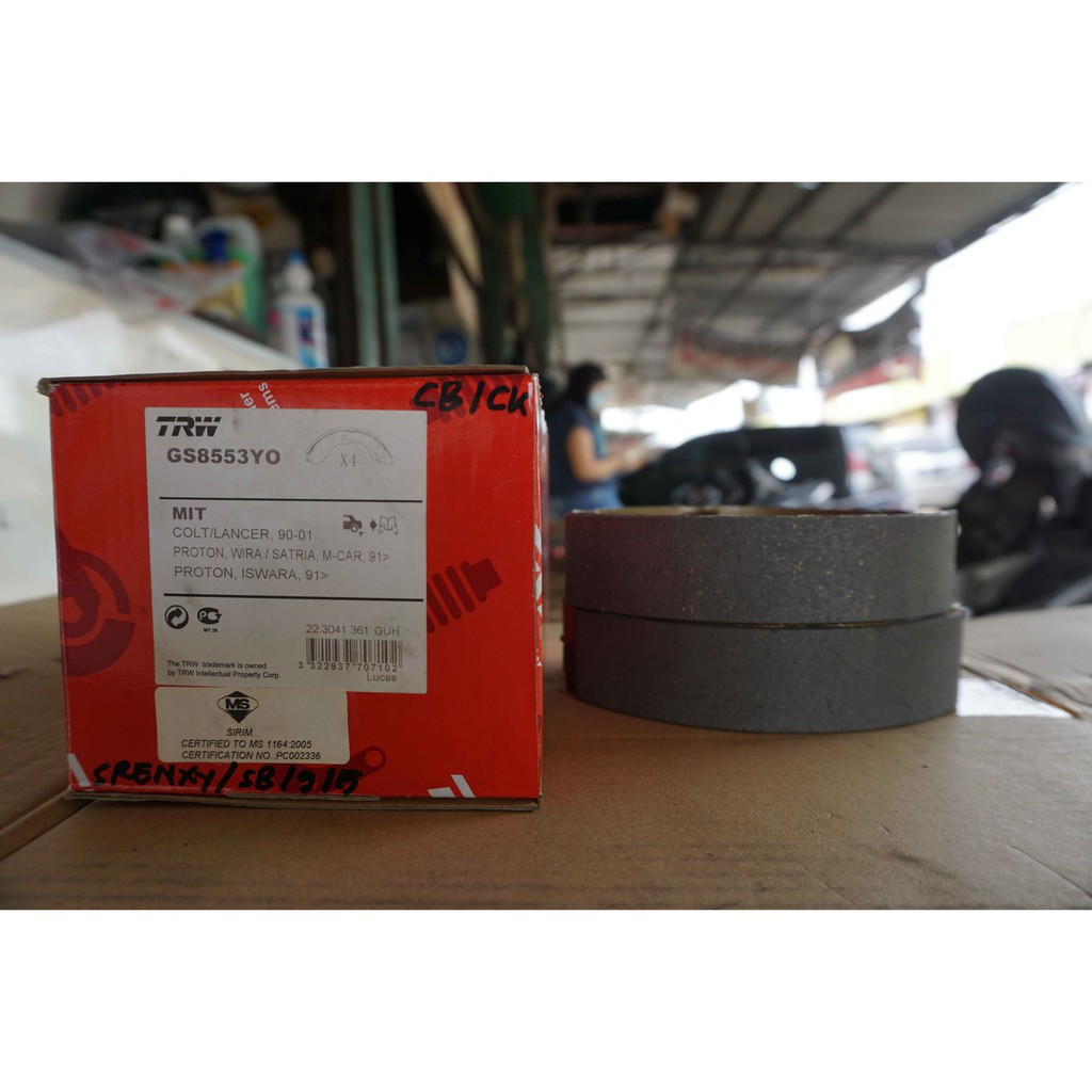 แผ่นผ้าเบรคหลังสําหรับ Mitsubishi Lancer Cb 4 / Ck Proton Wira | Shopee ...