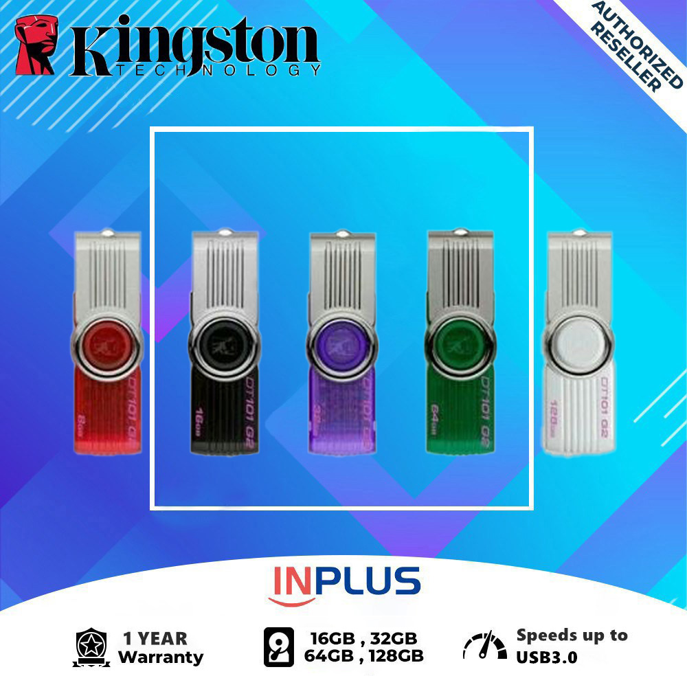 Kingston DT101G2 Flash Drive แฟลชไดร์ USB3.0 แฟลชไดรฟ์ Pendrive 16GB ...