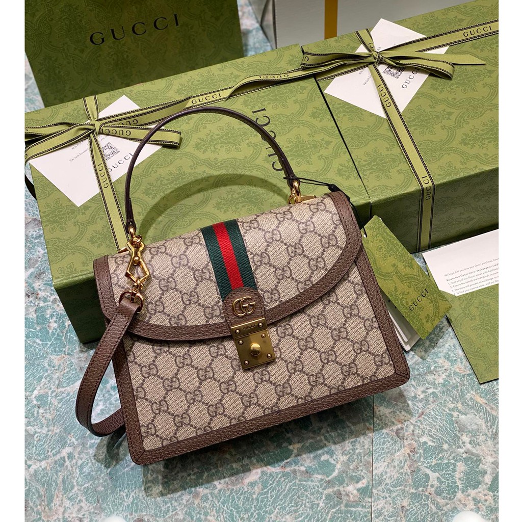 พรี Gucci กุชชี่ Ophidia Top-handle bag 651055 กระเป๋าถือ | Shopee Thailand