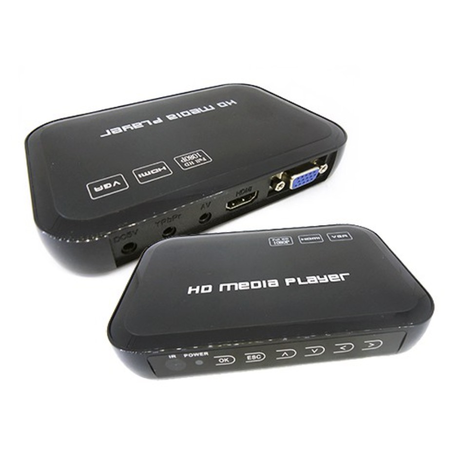 เครื่องเล่น Mini Media Player 1080p Full HD HDMI/USB/AV/VGA | Shopee ...