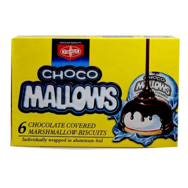 FIBISCO Choco Mallows 6 Chocolate Covered Marshmallow-Biscuits 100g ...