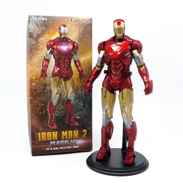 IRON MAN MK 6 Mark VI MK6 1/6 PVC Action Figure 30 cm | Shopee Thailand