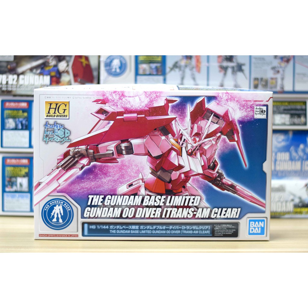 HG 1/144 GUNDAM OO DIVER [TRANS-AM CLEAR] THE GUNDAM BASE LIMITED ...