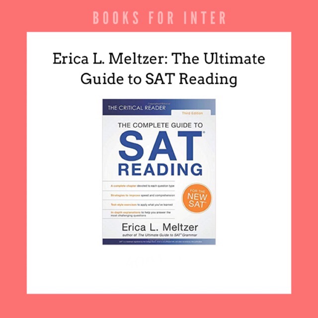 Erica L. Meltzer: The Ultimate Guide to SAT Reading | Shopee Thailand Erica L. Meltzer: The Ultimate Guide to SAT Reading | Shopee Thailand