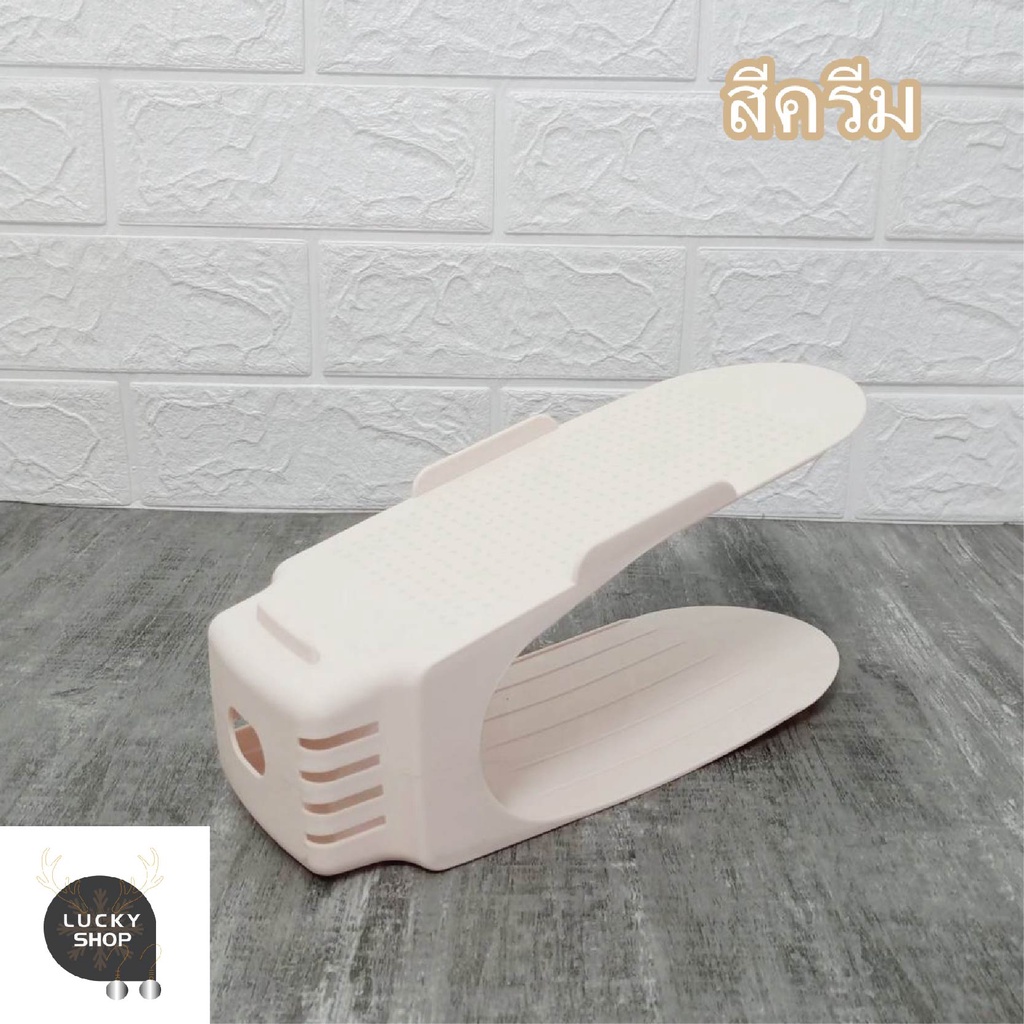อุปกรณ์เก็บรองเท้าประหยัดพื้นที่ Shoe Receptacle แบบวางซ้อน 1 คู่ ...