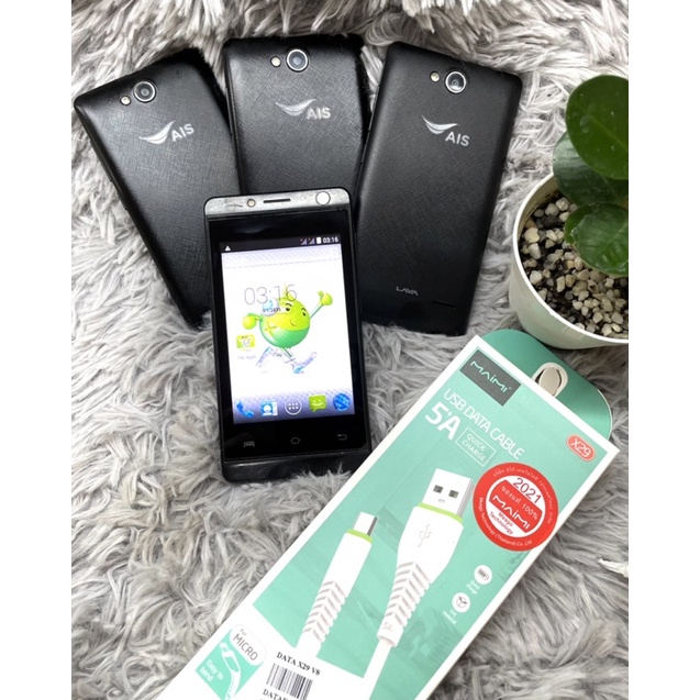 AIS Lava Iris 360มือสอง สภาพดีพร้อมใช้งาน แถมฟรีสายชาร์จ | Shopee Thailand
