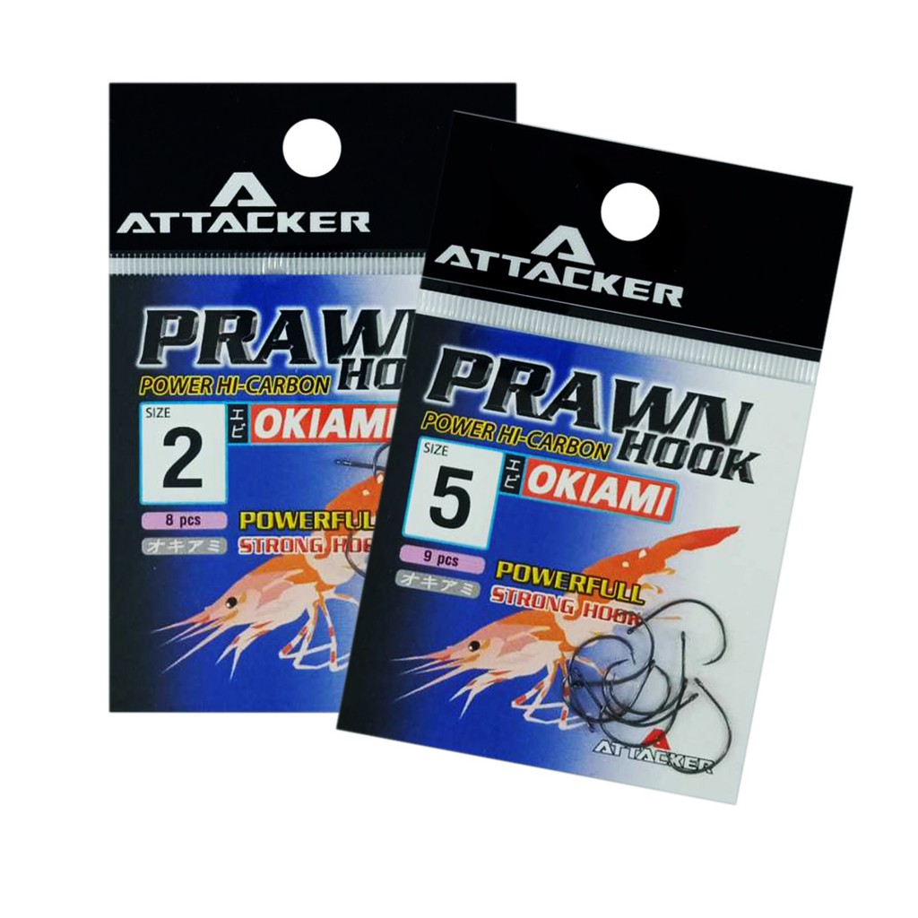 เบ็ดตกกุ้ง Attacker PRAWN HOOK OKIAMI | Shopee Thailand