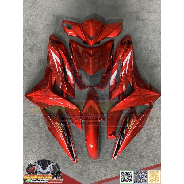 ชุดสี Honda CZI สีแต่ง สีเทาแรมโบ,แดงแก้ว,น้ำเงินแก้ว งานเทียม ทำสีระบบ ...