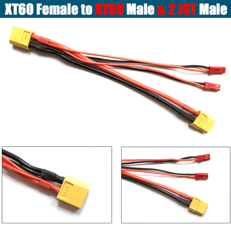 Xt60 XT90T EC5 EC3 TRX JST ปลั๊ก ขนาน แบตเตอรี่ เชื่อมต่อ สายเคเบิล ต่อ ...