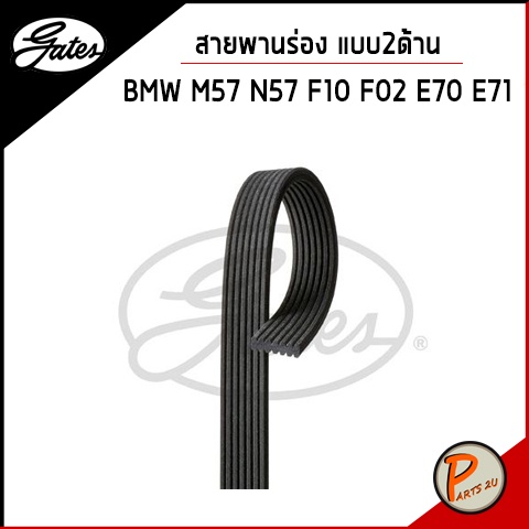 GATES / สายพานร่อง แบบสองด้าน BMW M57 N57 F10 F02 E70 E71 / บีเอ็มดับ ...