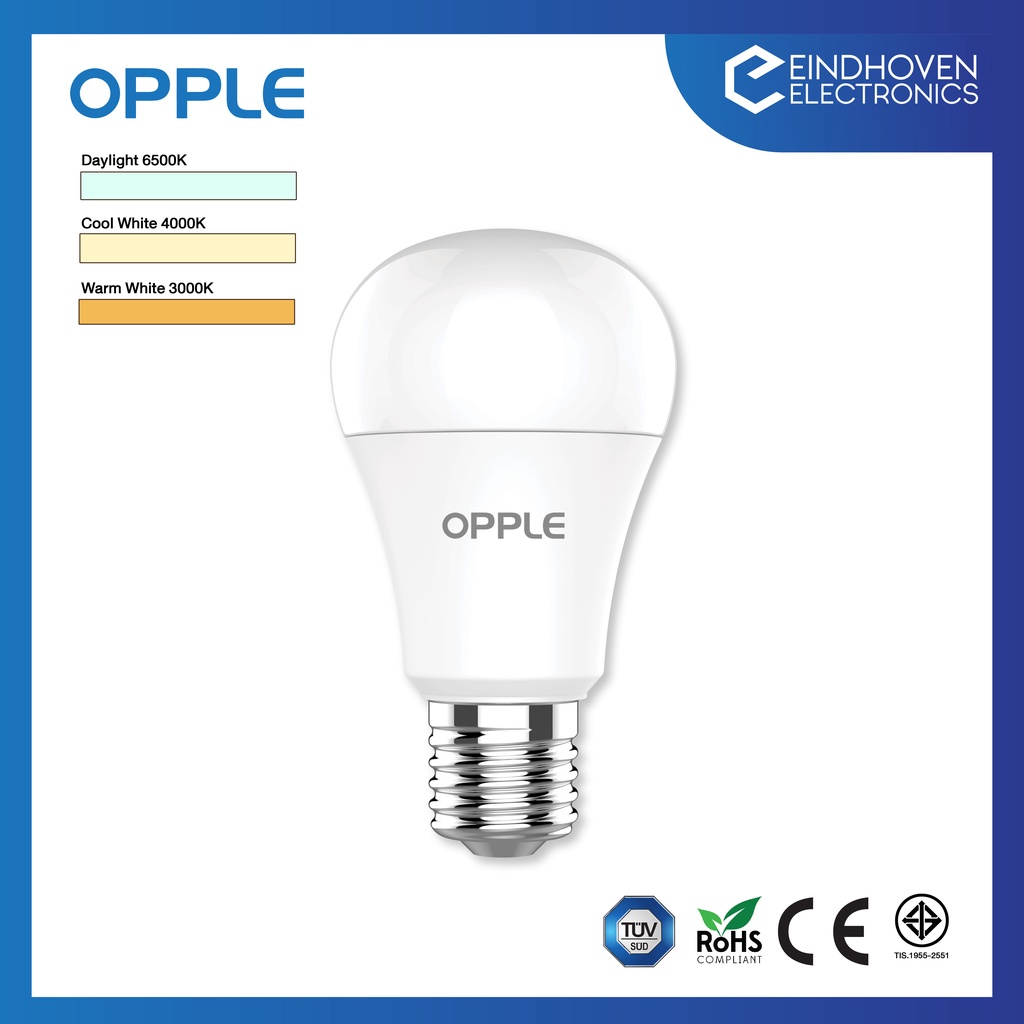 Opple หลอดไฟ LED Bulb Ecomax A55 7W E27 | Shopee Thailand