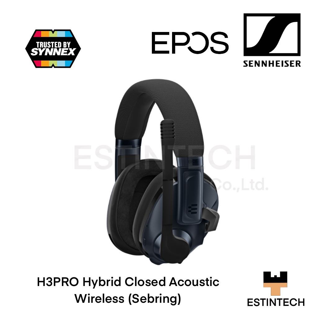 HEADSET (หูฟัง) SENNHEISER EPOS H3Pro Hybrid Closed Acoustic Wireless (Sebring) ของใหม่ประกัน 2 ...