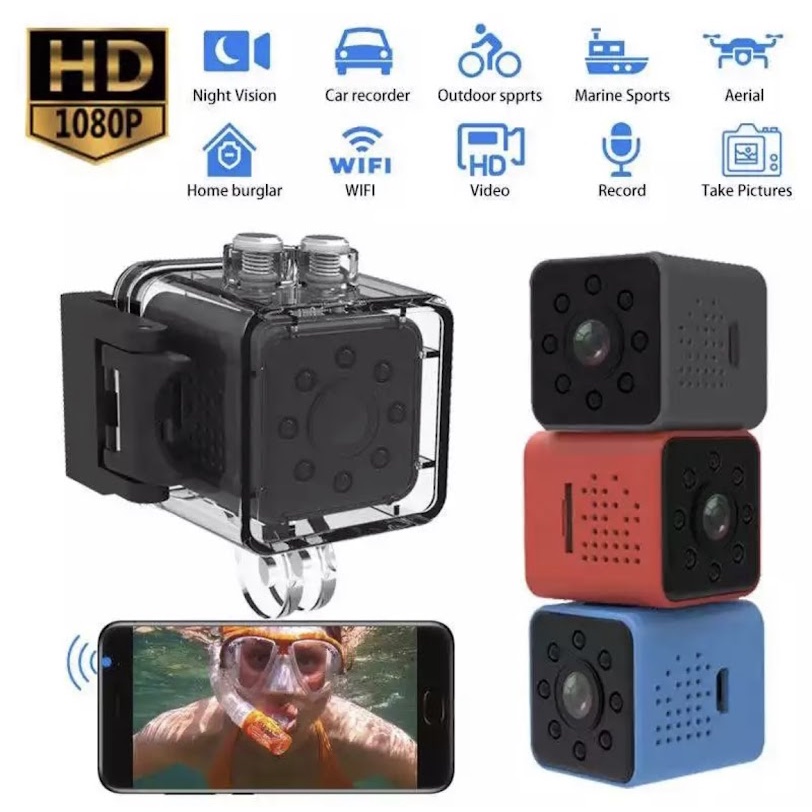 พร้อมส่งจากไทย WIFI ไร้สายกล้อง HD 1080P Sensor Night Vision Micro ...