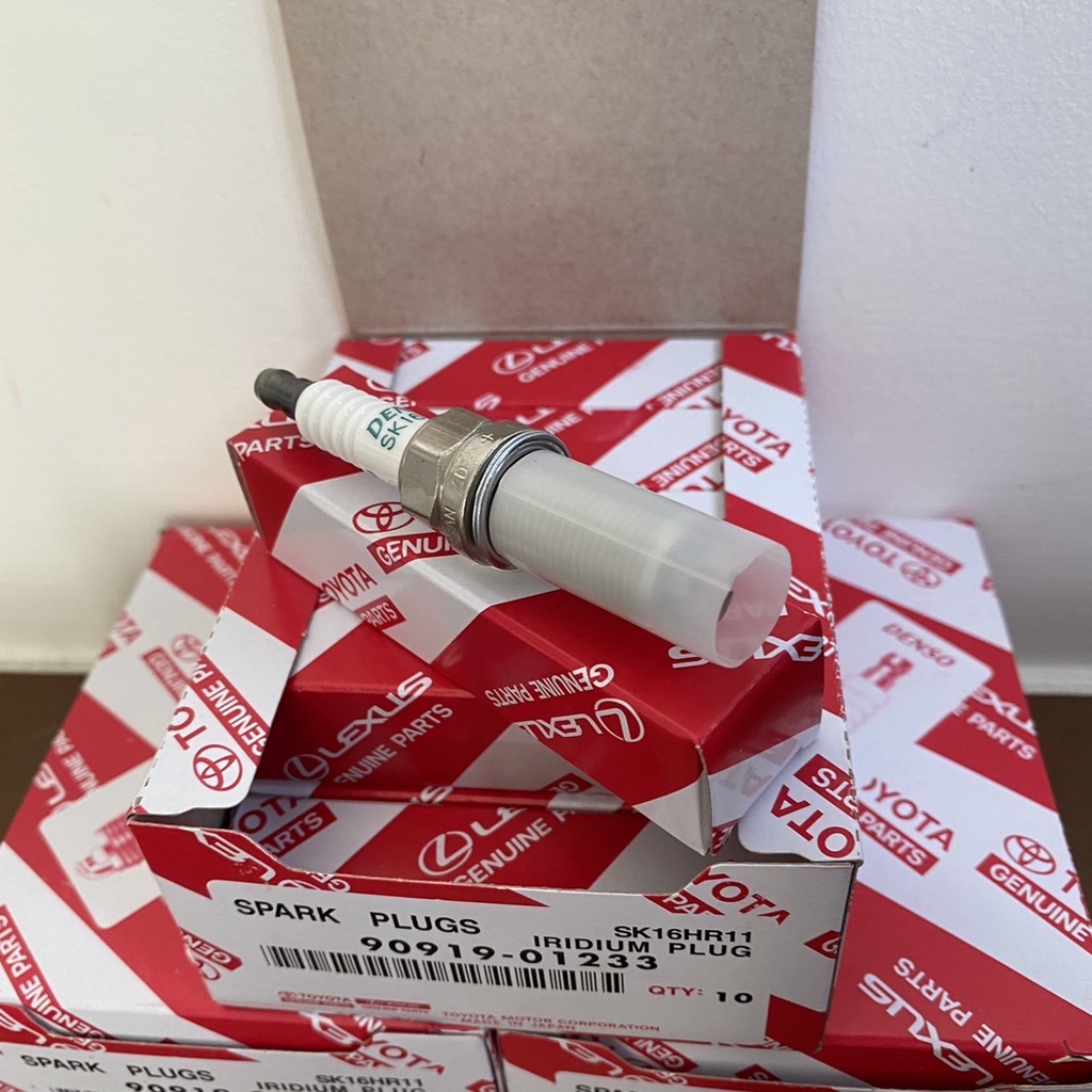 OEM 90919-01233 SK16HR11 หัวเทียน DENSO IRIDIUM TOYOTA Spark Plug สำหรับ Toyota Camry RAV4 Scion ...