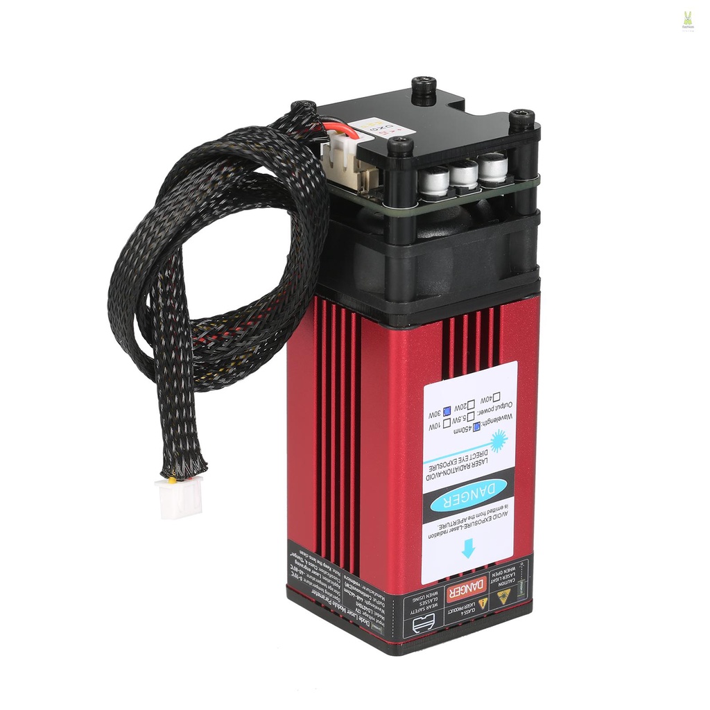 Flt โมดูลเลเซอร์แกะสลัก 30W 450nm ความยาวโฟกัสคงที่ ความแม่นยําสูง ...