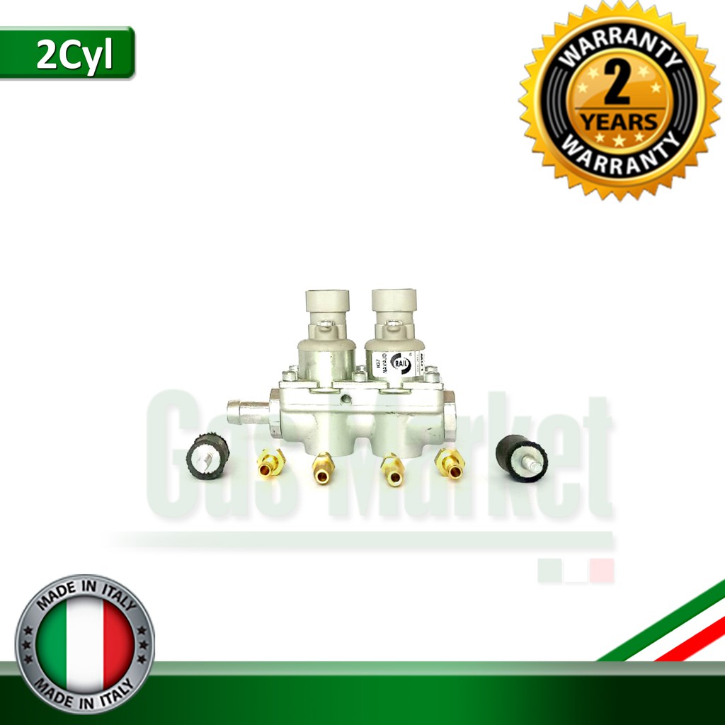 Rail Gas Injector IG7 Navajo 2 cyl - รางหัวฉีดแก๊ส ยี่ห้อ Rail IG7 ...