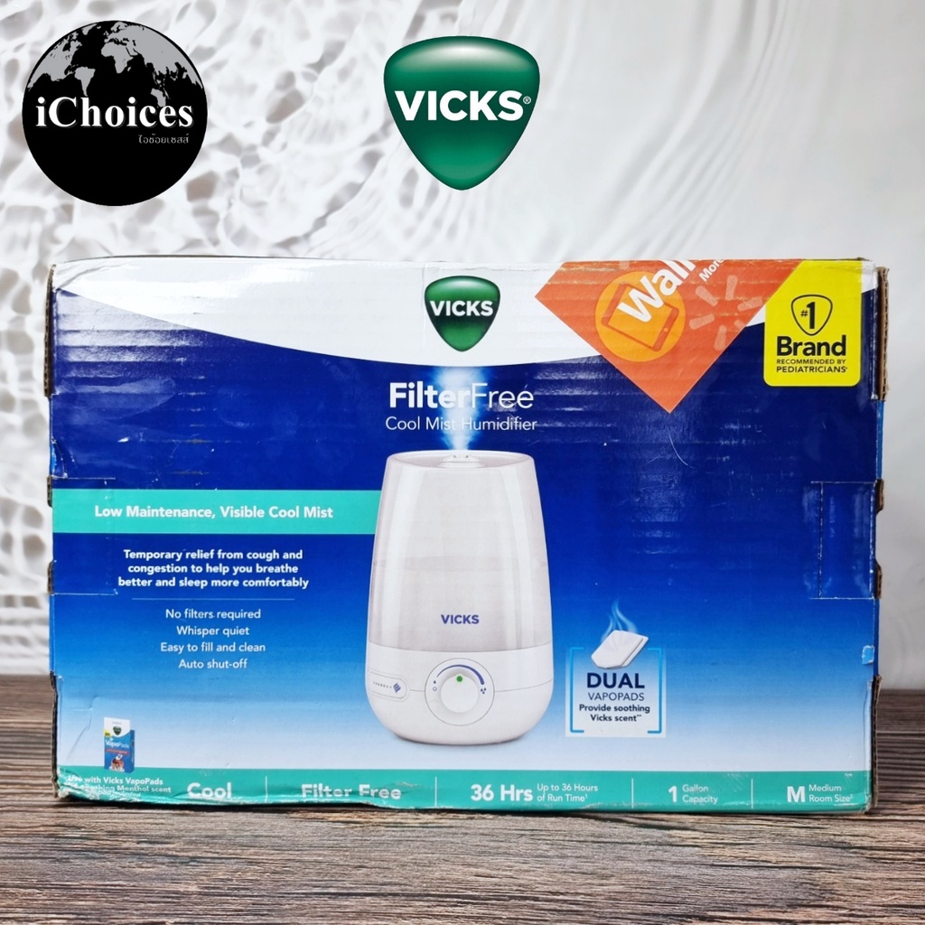 [Vicks] Filter Free Cool Mist Humidifier Model VUL545 วิคส์ เครื่องทำ ...