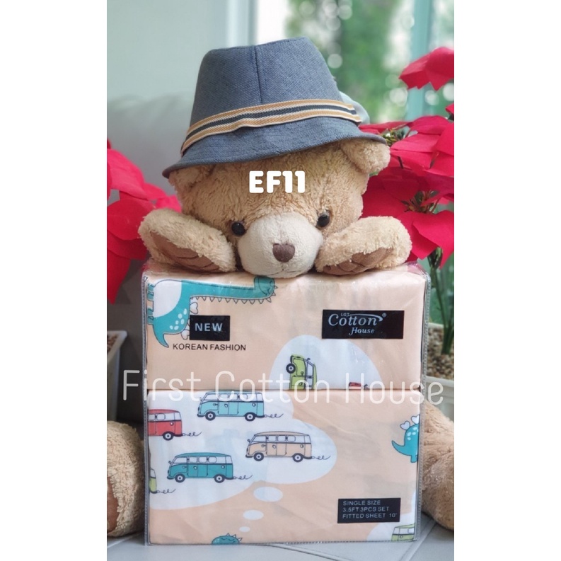 ชุดผ้าปูที่นอน Cotton House ลาย EF รุ่นสูง 10 นิ้ว ลายการ์ตูนสดใส EF1 ...