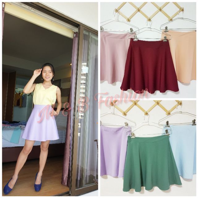 กระโปรงฮานาโกะSS-4XLทรงสวิงพริ้วสวย มี 24 สี | Shopee Thailand