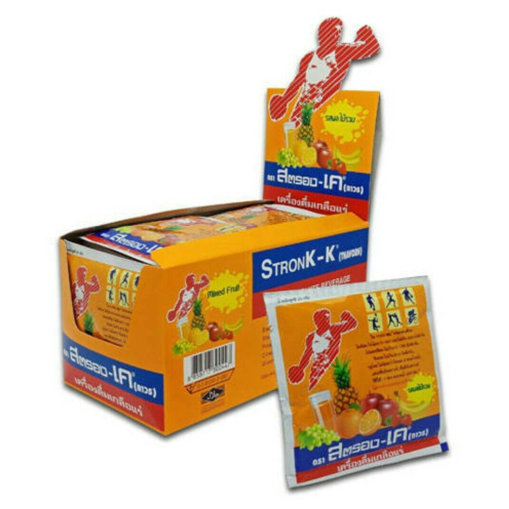 *StronK-K Electrolyte Beverage สตรอง-เค เครื่องดื่มเกือแร่ (25 ซอง ...