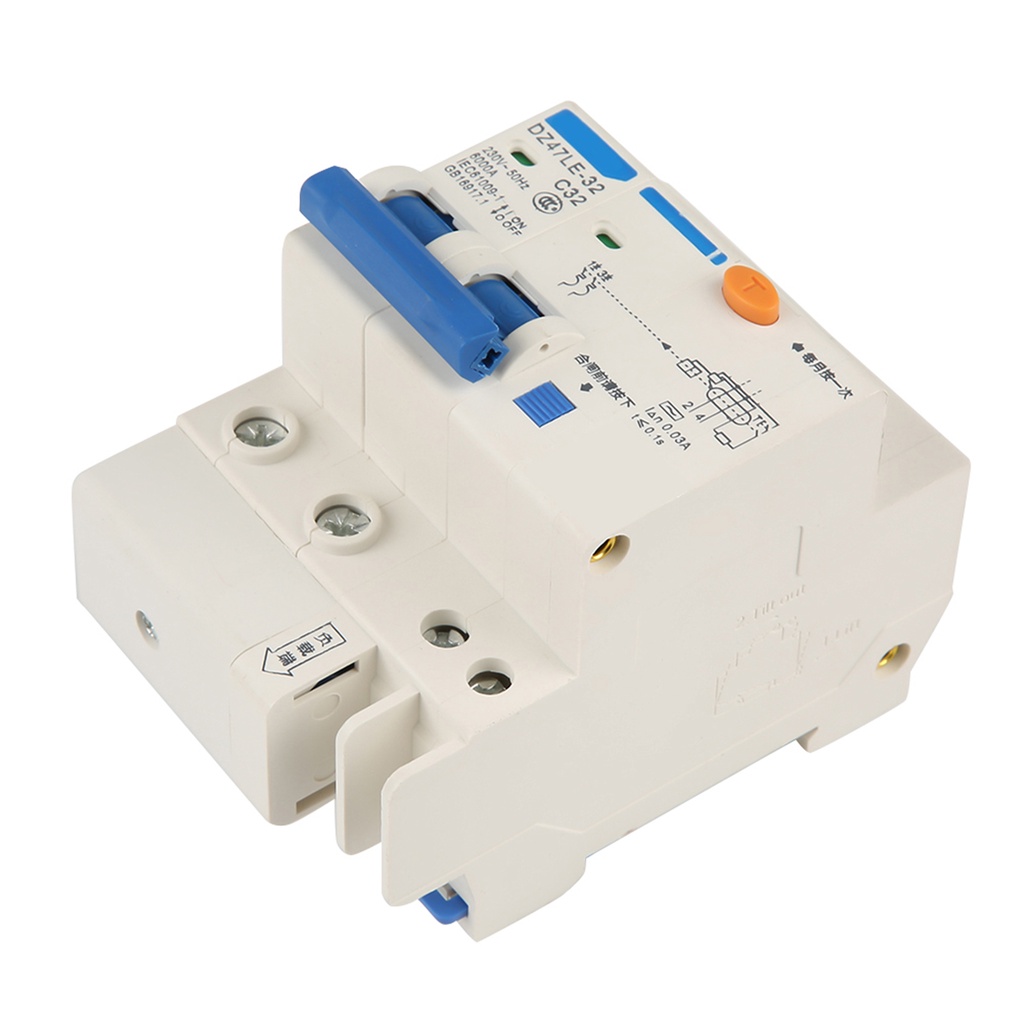December305 DZ47LE-32 2P+N C32 RCCB Residual Current Circuit Breaker 230V 32A 30mA | Shopee Thailand