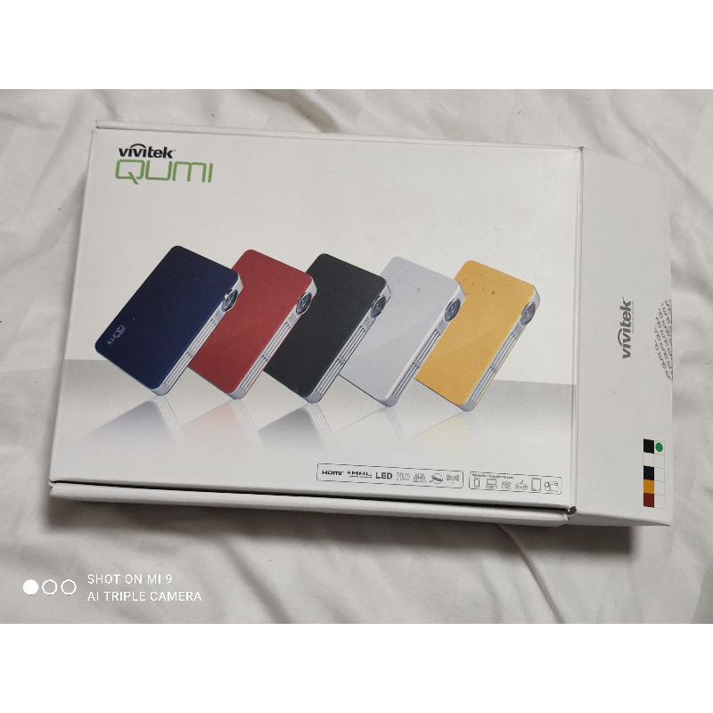 vivi tech โปรเจคเตอร์ qumi q5 500 Ansi Lumens มือสอง มินิโปรเจคเตอร์ ...