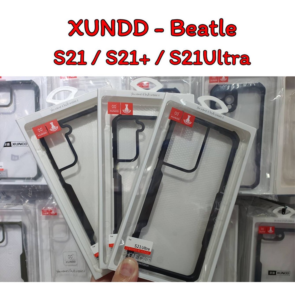 Samsung Galaxy S21/S21Plus/21Ultra XUNDD Beatle Series แบบขอบนิ่ม-หลังแข็งแบบใส เคสกันกระแทก ...