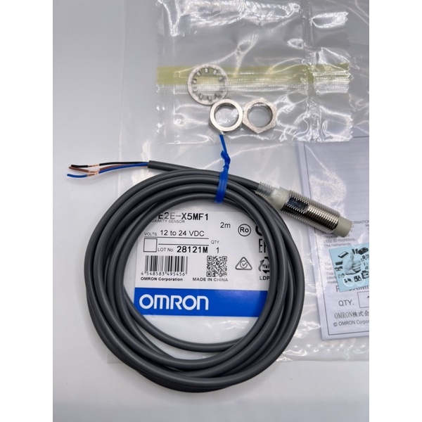 Omron E2E-X5MF1 12-24vdc 3สาย ของใหม่ ออกบิลได้ - OMRON - Inductive proximity sensor - Ø12, Non ...