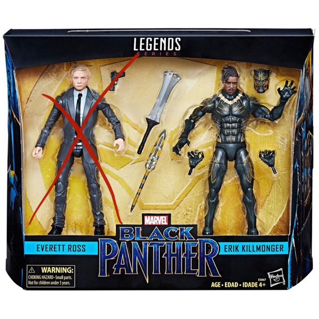 Hasbro Marvel legends Erik killmonger marvel มาเวล avengers จากแพคคู่ ...