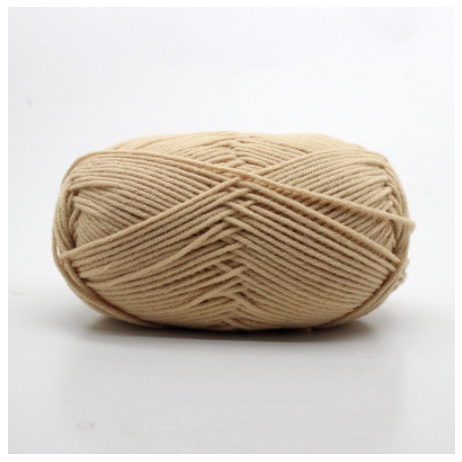 ไหมพรม คอตตอนนม4ply/ milk cotton yarn 4ply 50 Grams/Ball For Knitting ...