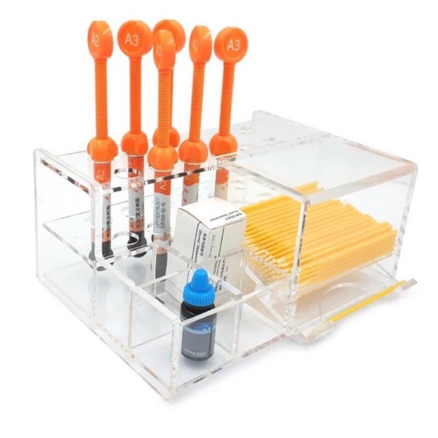 12 holes, 4 slots and 1 applicator dispenser Clear plastic placement ...