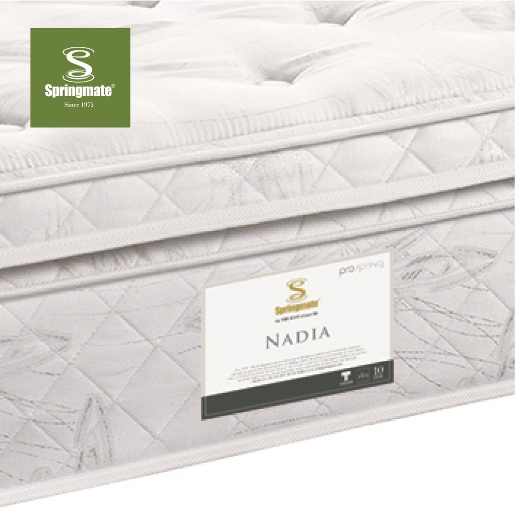 [ผ่อน 0% ส่งฟรีทั่วไทย] Springmate ที่นอนรุ่น Nadia (นุ่มฟิน) แถมฟรี !! หมอนหนุนสุขภาพกันไรฝุ่น ...