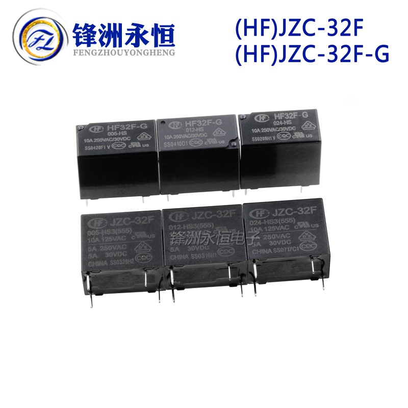 รีเลย์ Jzc Hf 32f G 005 012 024 Hs3 Hs 4 ฟุต 5a 10a Shopee Thailand