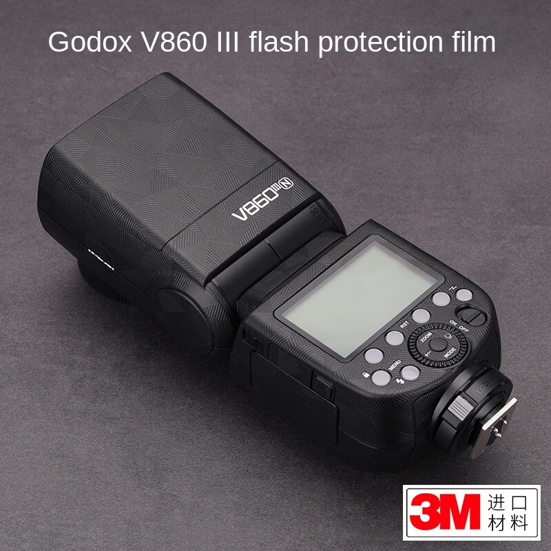 สติกเกอร์ฟิล์ม ผิวด้าน ลายพราง 3M สําหรับ GODOX V860 Iii Flash Three ...